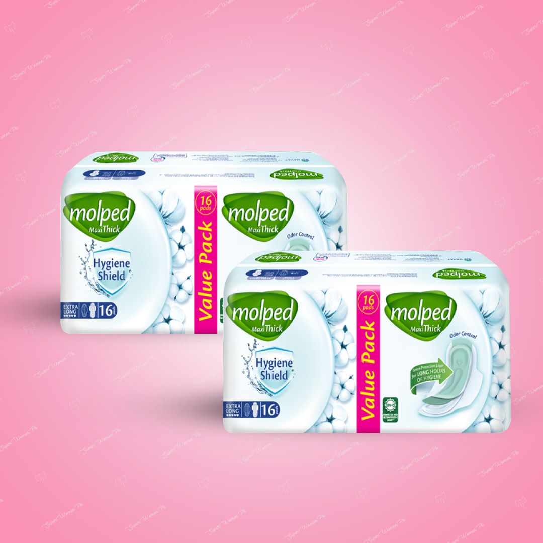 Molped maxi thick hygiene shield (long XL value pack) (Pack of 2 ...